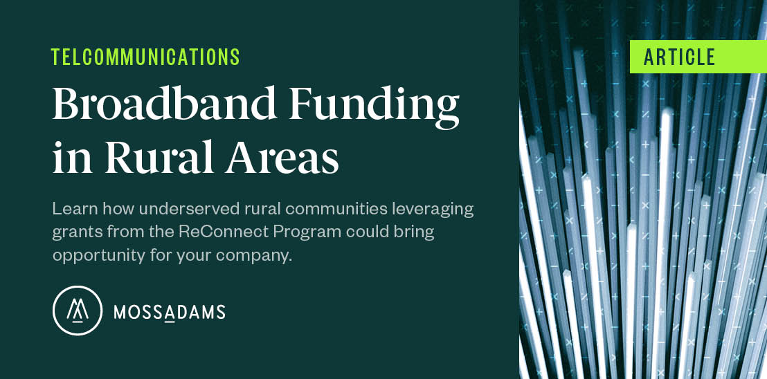 ReConnect Program: Find Funding for Rural Broadband Networks