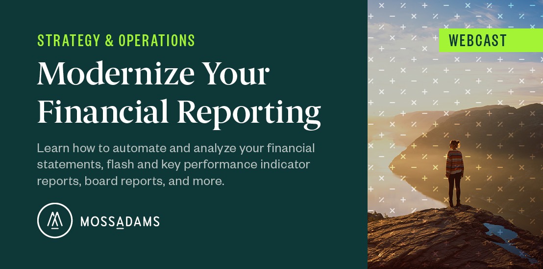Modernize Your Financial Reporting