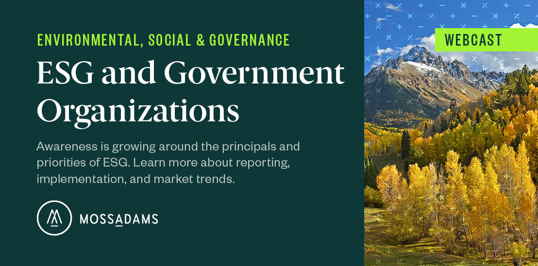 ESG and Governmental Organizations