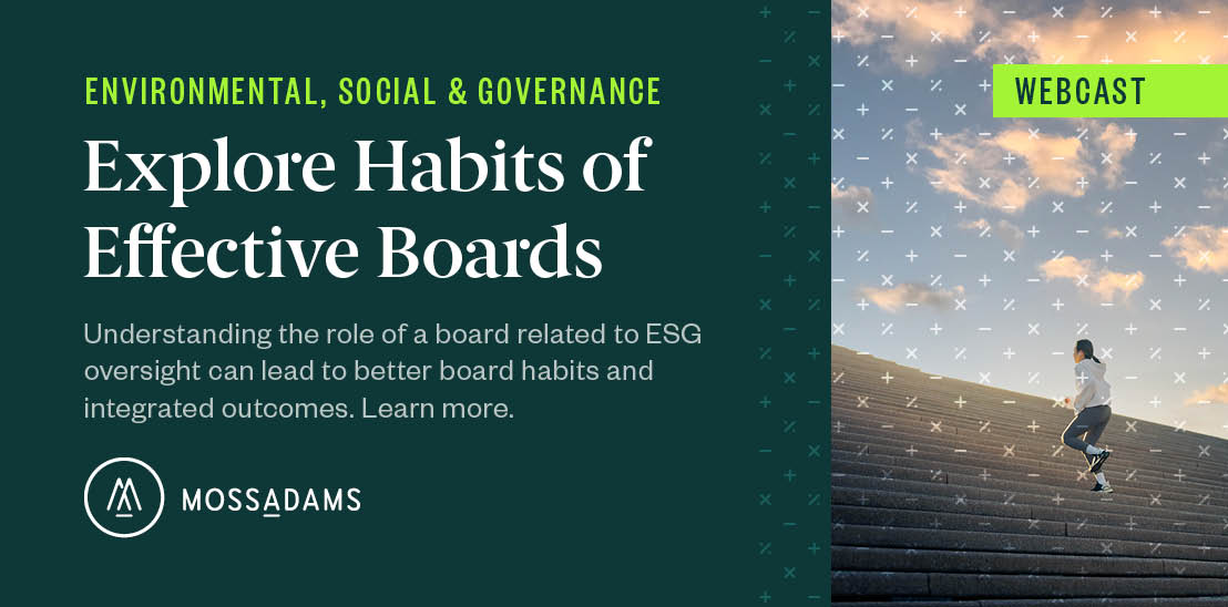 Boards: Implement Strong Governance Practices