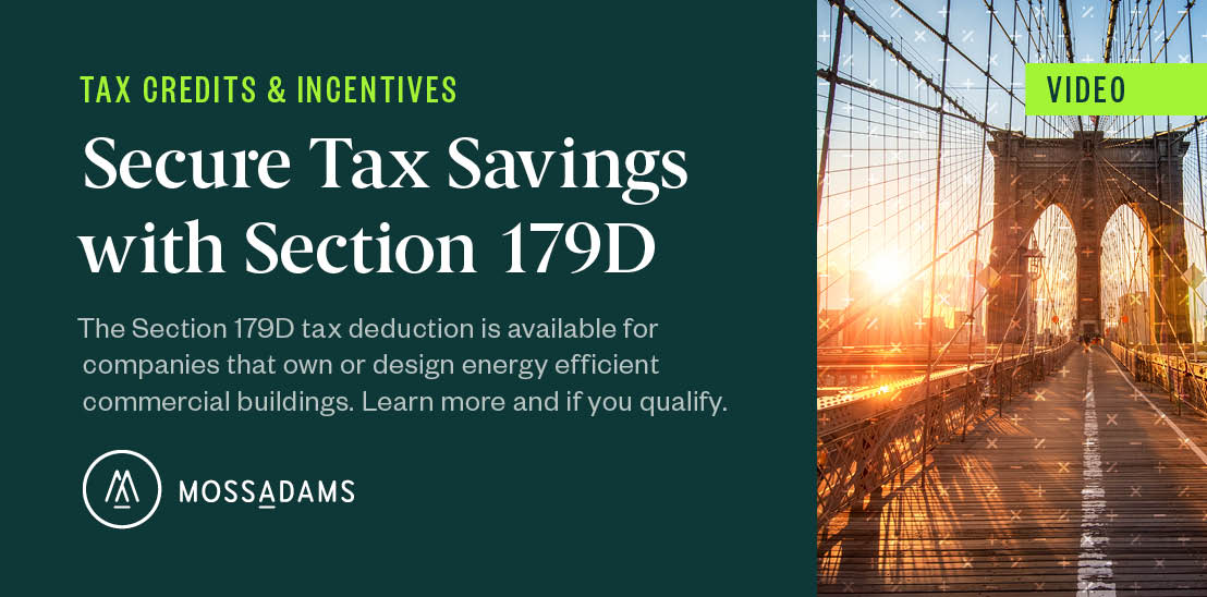 179D Tax Credit Eligibility Overview