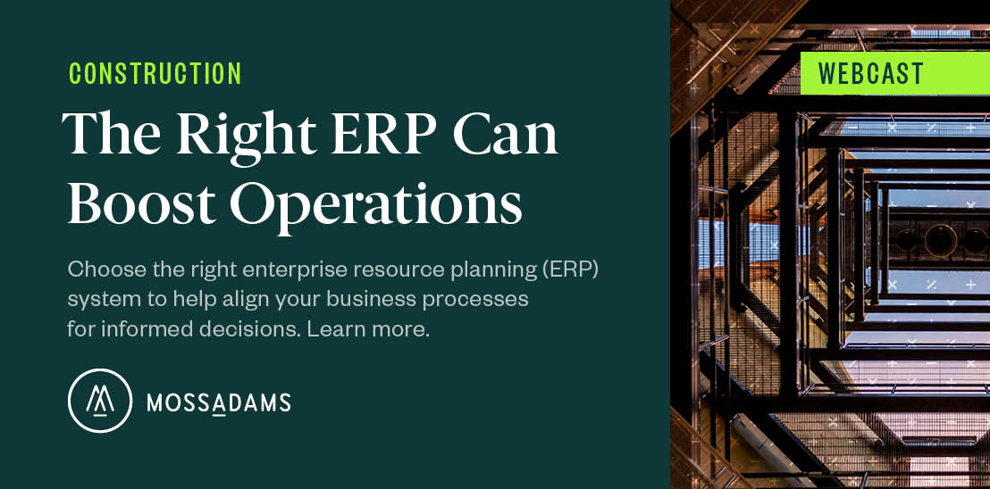 ERP Solutions Selection for the Construction Industry