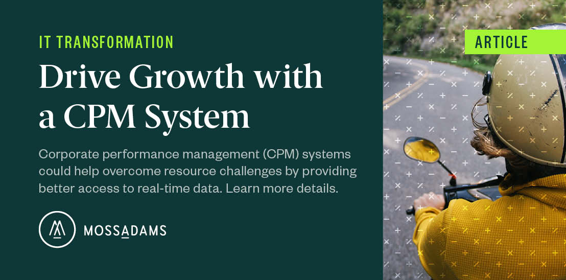 A CPM Solution Could Boost Your Organization’s Growth
