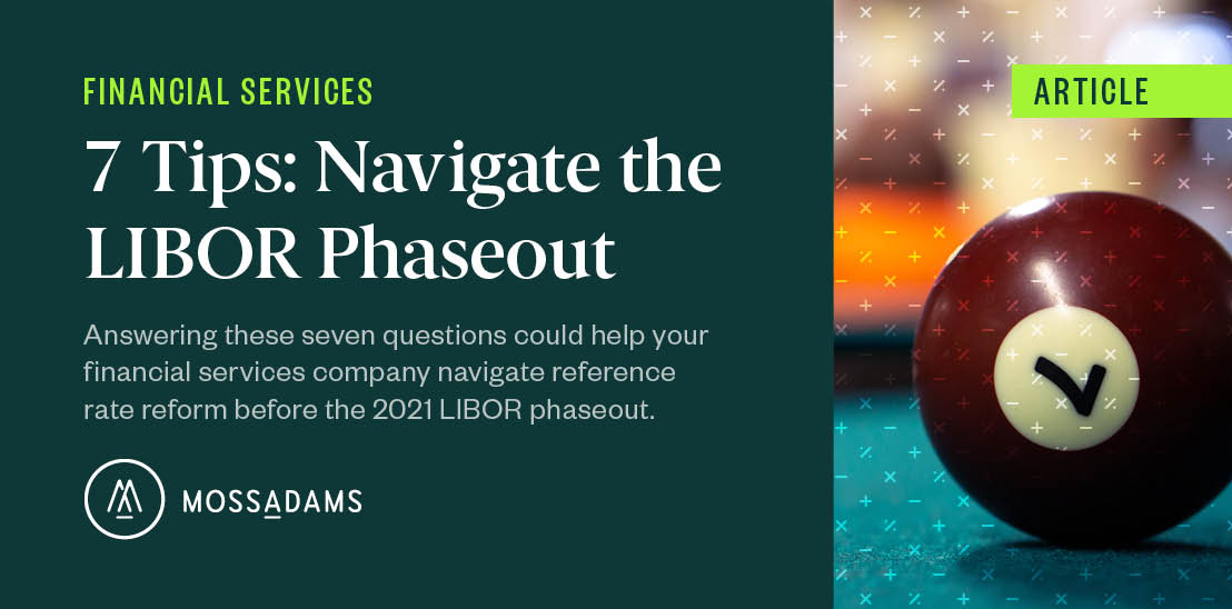 How Financial Companies Can Navigate Reference Rate Reform