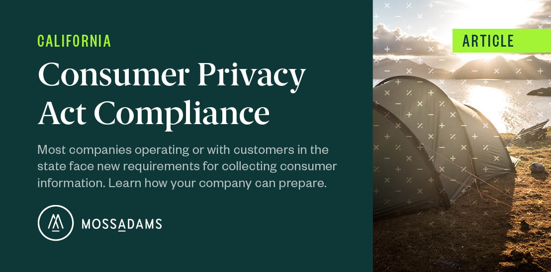Preparation Tips for the California Consumer Privacy Act