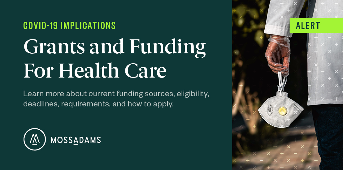 COVID-19 Grants and Funding for Health Care Sector