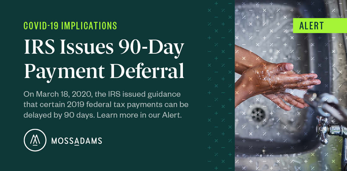 US Treasury Issues Guidance on Payment Deferral