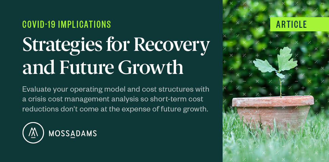 Set a Strategy for Future Growth with a Crisis Cost Management Framework