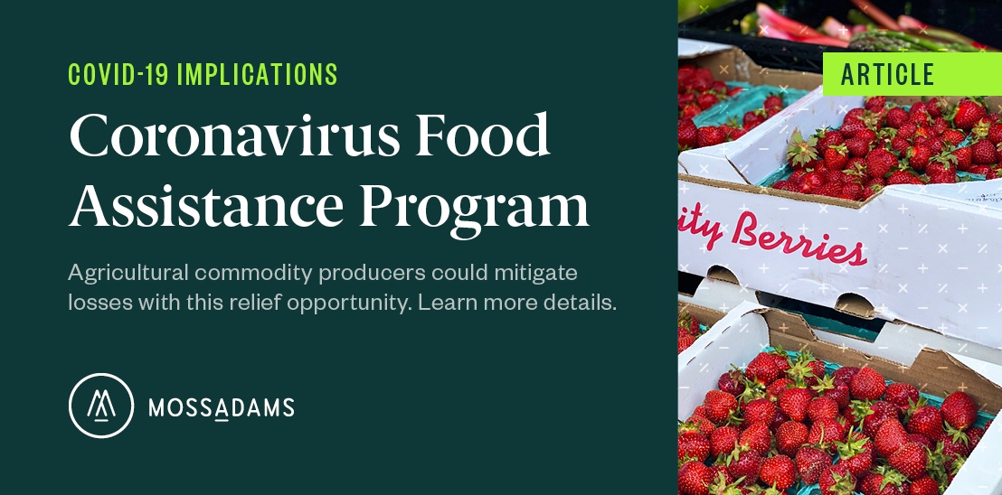 USDA Coronavirus Food Assistance Program