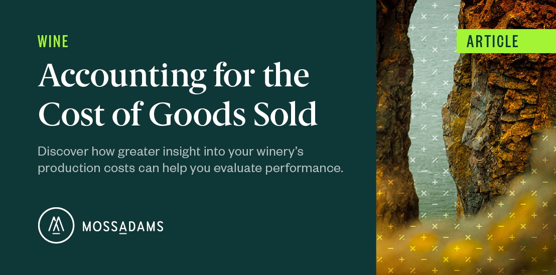 Accounting for the Cost of Making Wine
