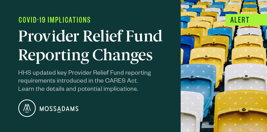 HHS CARES Act Provider Relief Fund Reporting Requirements