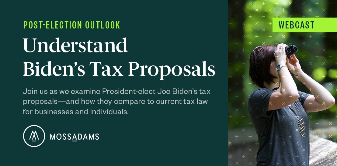 What to Expect in President-elect Joe Biden’s Tax Proposals