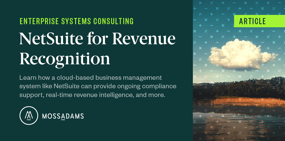 NetSuite for Revenue Recognition