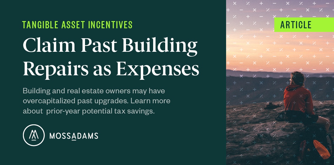 Claim Past Building Repair Expenses with a Fixed Asset Review