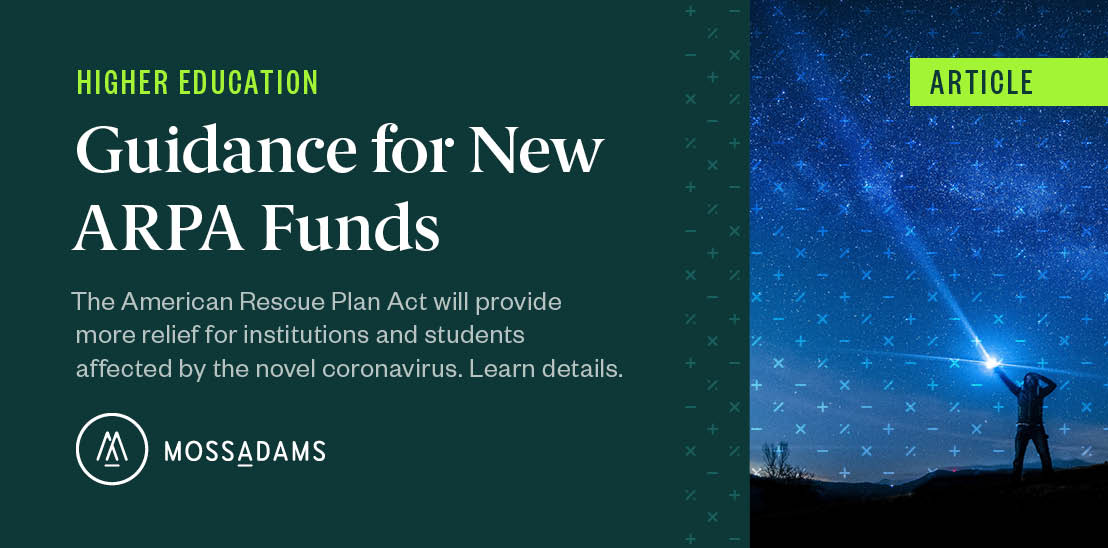 ARPA Aid and Implications for Higher Education Institutions