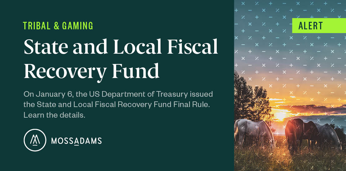 State and Local Fiscal Recovery Funds Final Rule