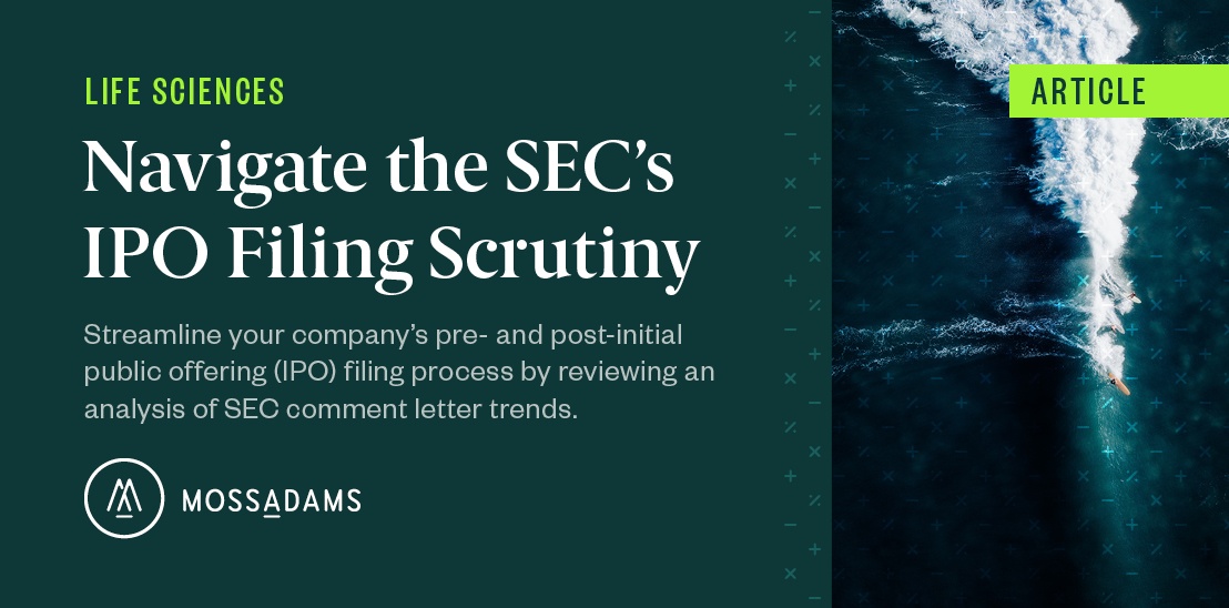 Analysis of SEC Comment Letter Trends among Life Sciences