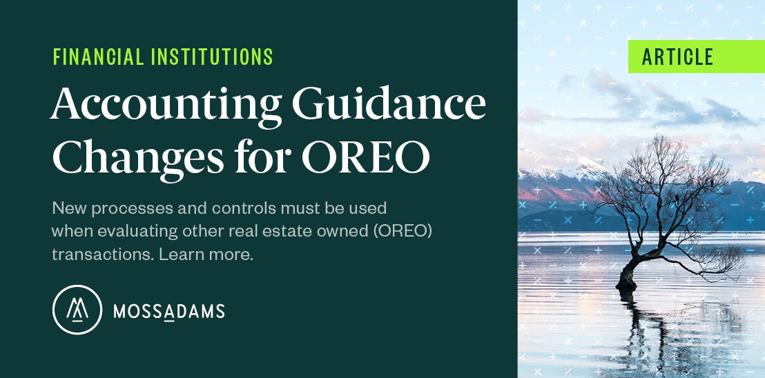 Accounting Guidance for Financed Sales of OREO Under ASC 606