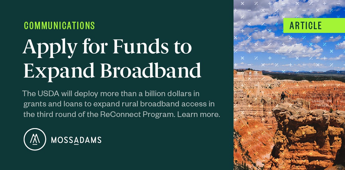 Tips for USDA Broadband ReConnect Program Round Four