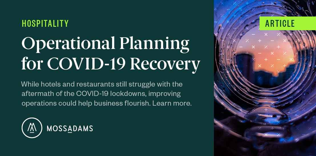 Hospitality or Restaurant Operational Strategies for 2022