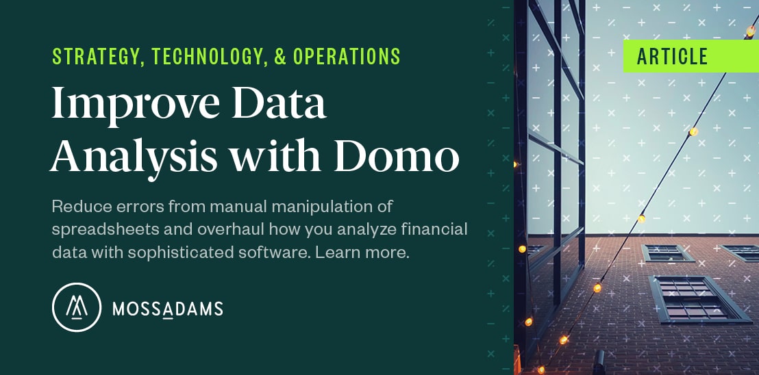 Data Analytics for Finance Through Domo