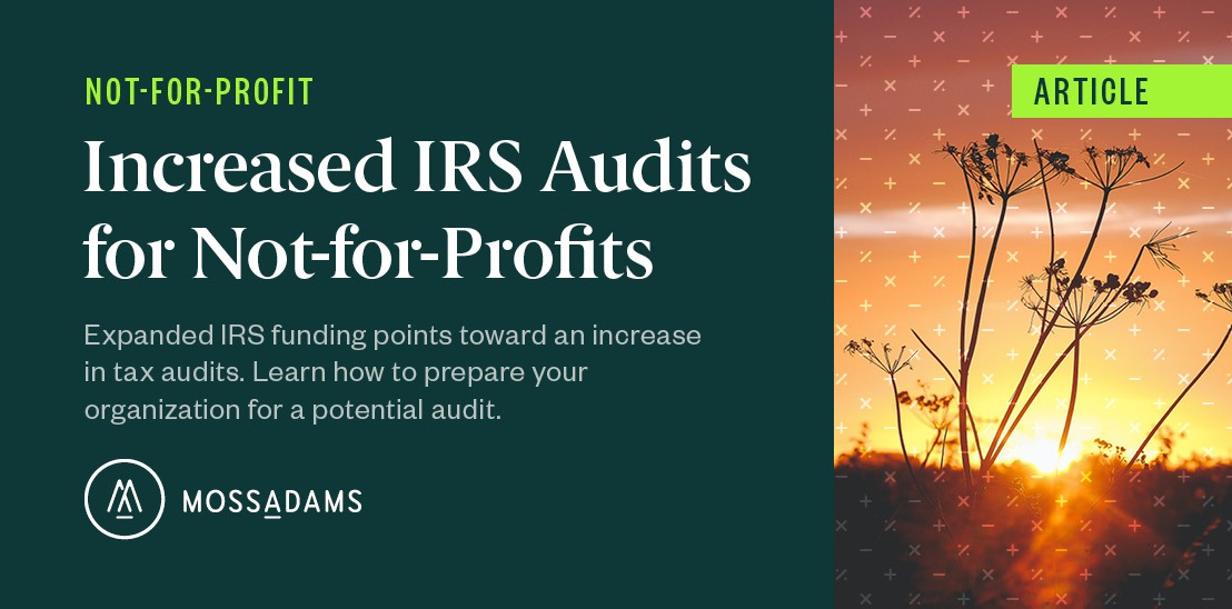 Increased IRS Audits for Not-for-Profit Organizations