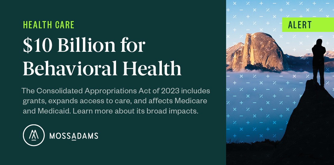 Omnibus Funding Bill Will Impact Behavioral Health Care