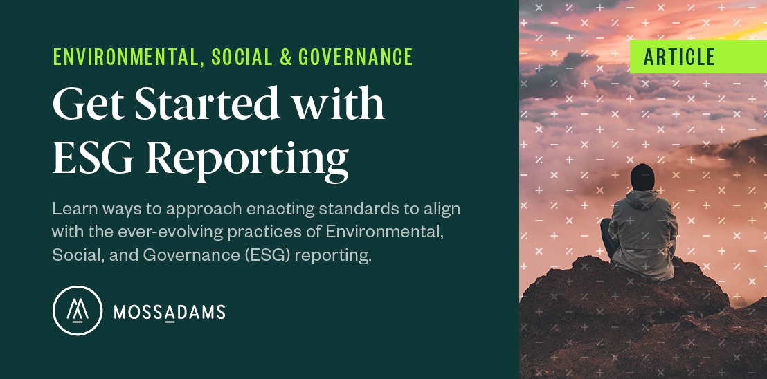 How to Start ESG Reporting