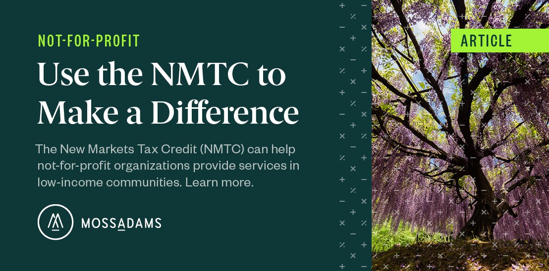 Not-For-Profit New Markets Tax Credit FAQ