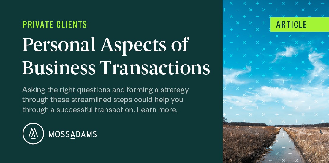 Business Transaction Advisory for Owners