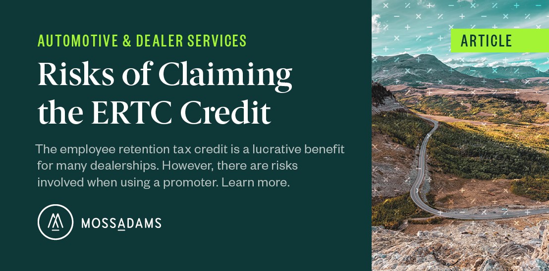 Claiming the Employee Retention Credit? Look Out for Risks