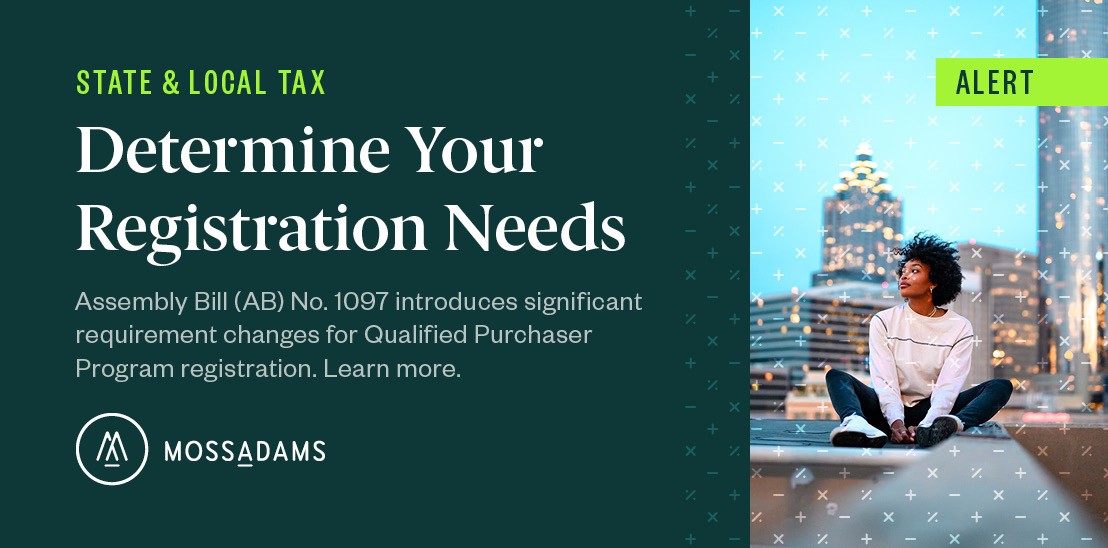 Determine Your Registration: Qualified Purchaser Program