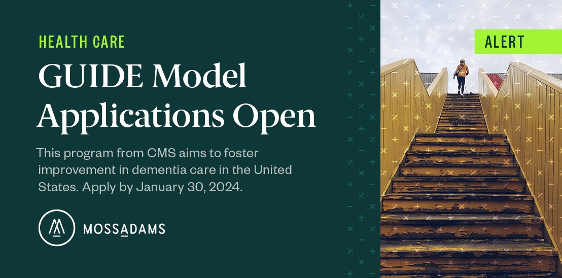 CMS GUIDE Model Initiative Applications Now Open