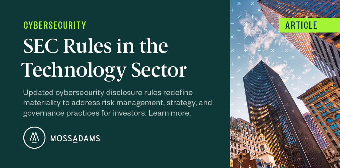 SEC Cybersecurity Disclosure Rules for Technology Companies