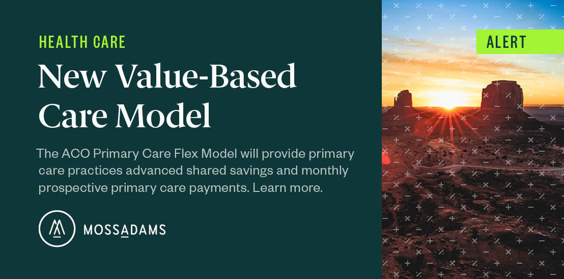 ACO Primary Care Flex Model Supports Primary Care Practices