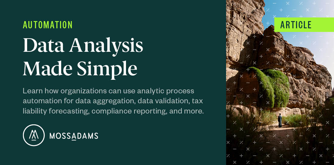 How Analytic Process Automation Can Support Your Tax Needs