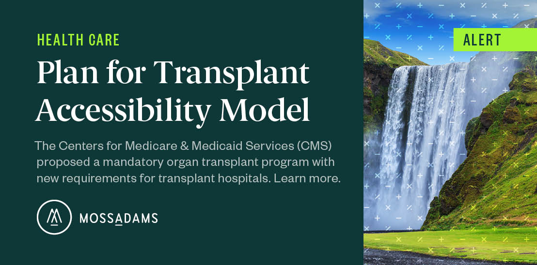 CMS Announces Program to Improve Transplant Accessibility