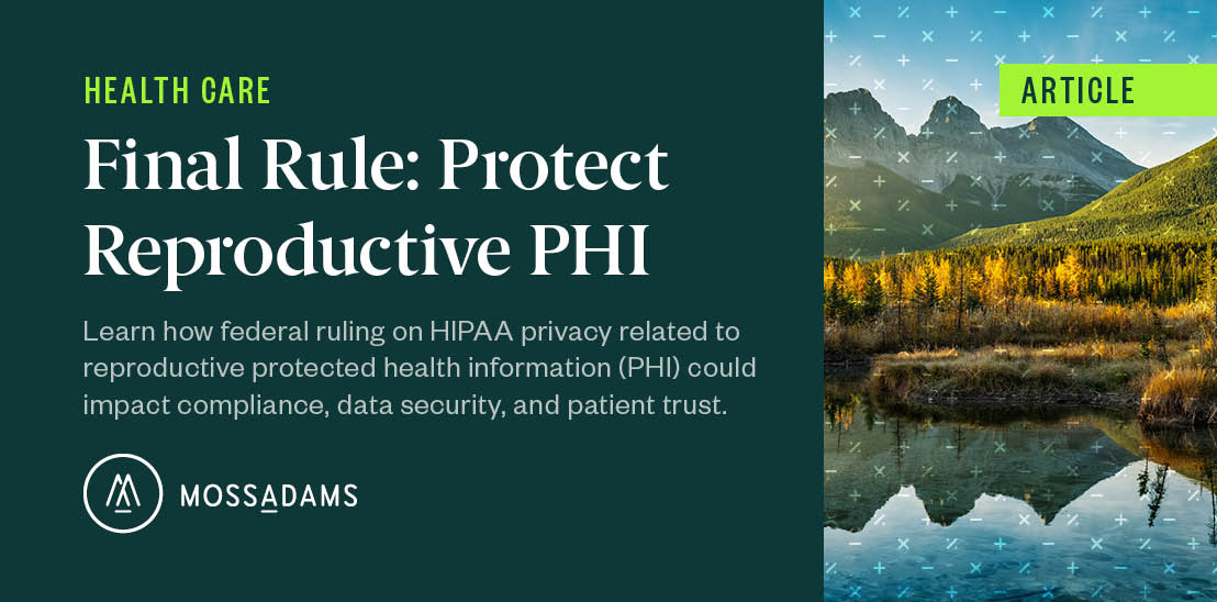 Reproductive Care Final Rule: What Organizations Need to Do