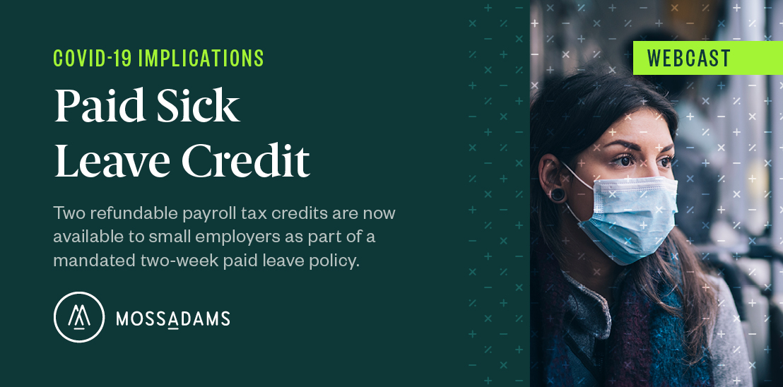 Paid Sick Leave Credit for Employers